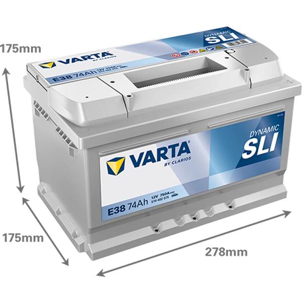 Varta Dynamic SLI 12V 74Ah (CCA 750A) - Fransson Energi AB